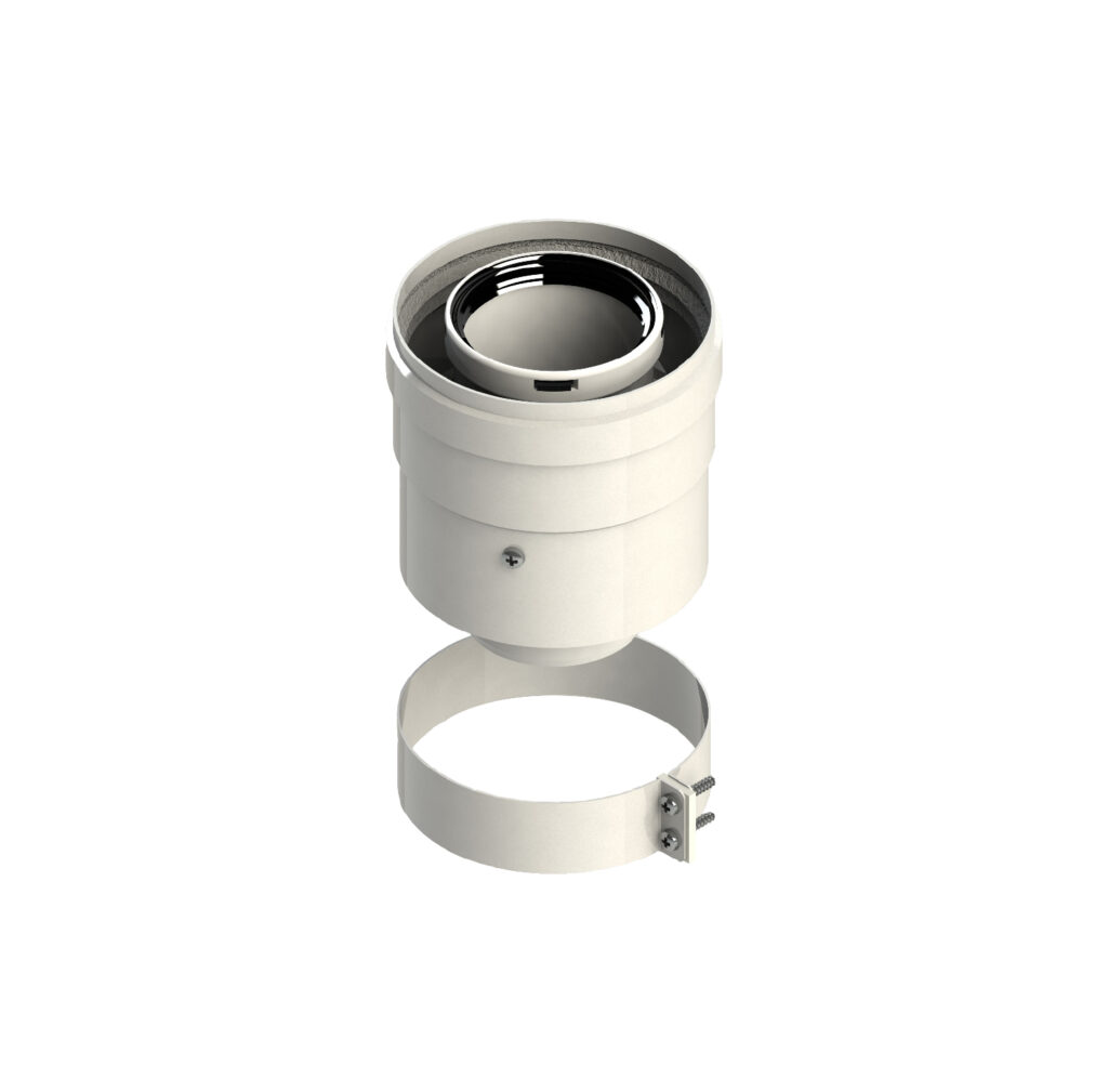 Tecnogas - FF Flanged-Nipper-Slot Glass Ø 60 - 100 mm
