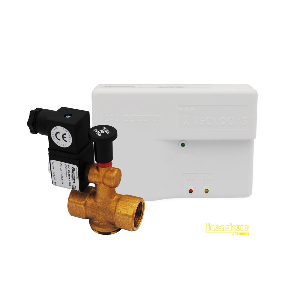 Tecnogas - Kit Rivelatore Gas Completo per Metano e GPL