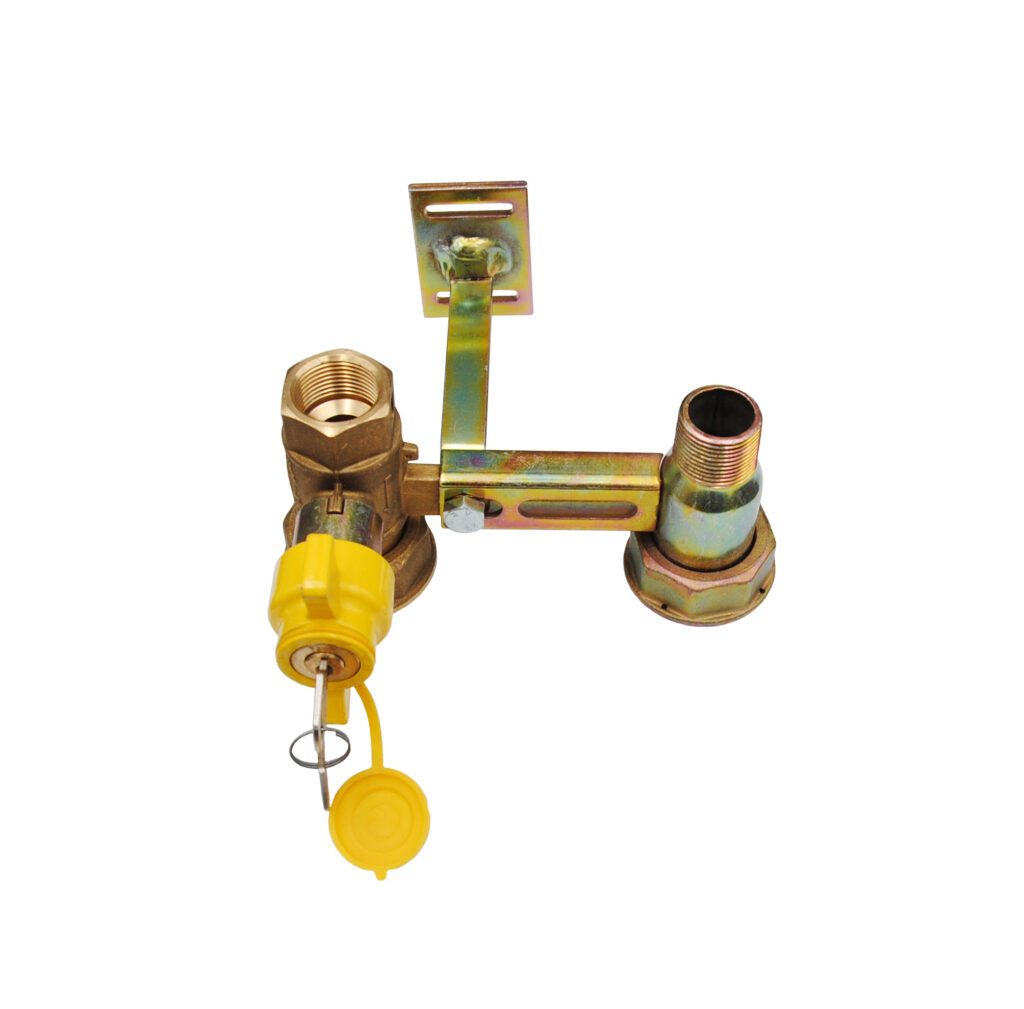 Tecnogas - Gas Meter Bracket with Lockable Tap