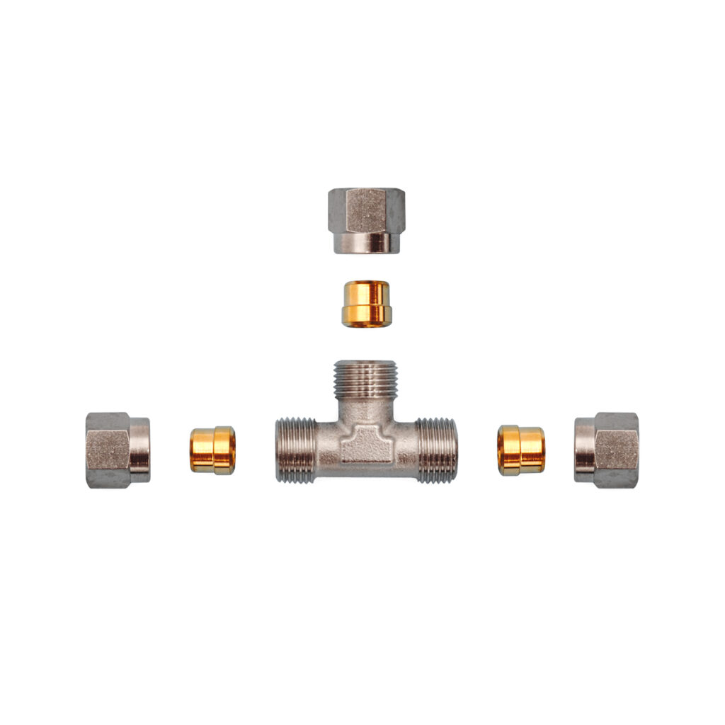Tecnogas - 3 Way Fitting for Copper Pipe