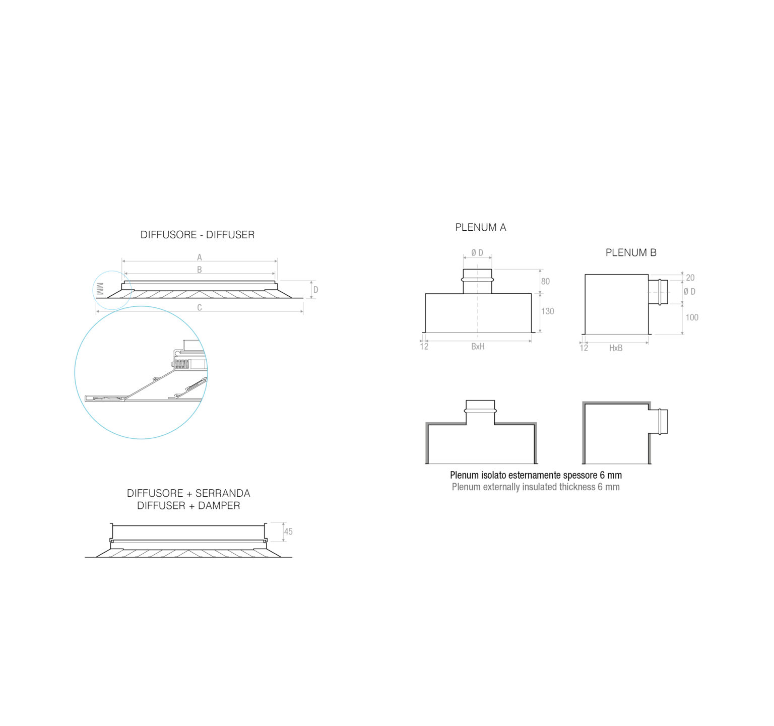 Tecnogas - Square Diffuser